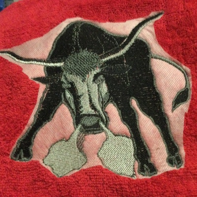 Longhorns Bull Machine Embroidery Design, Embroidery Designs, Machine ...