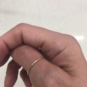 SALE 14k 10k Solid Gold Band Gold Midi Rings Gold Stacking - Etsy