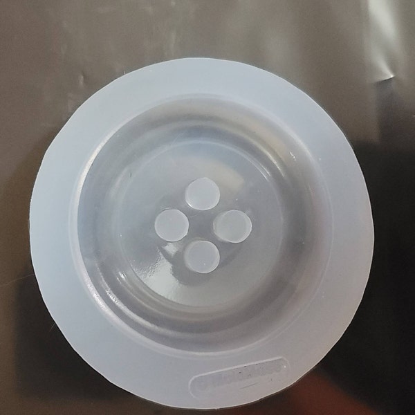Huge Button Mold 2.5 Inches Full Size Soap Mold, Resin, Candy, Polymer ...