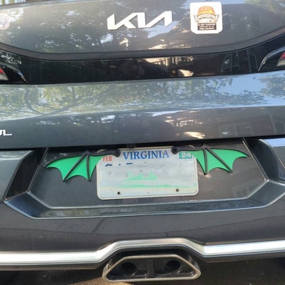 License Plate Bat Wings universal Fit - Etsy