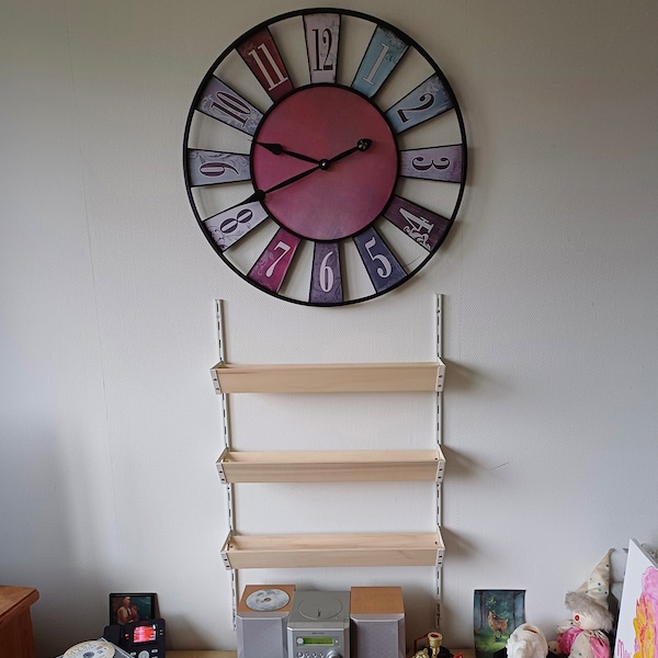 INCLINED Wall Shelving for Metal Racks Customised Storage for Cds, Dvds ...