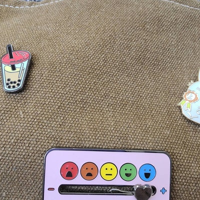 SLIDING ENAMEL PIN Autism Pin, Nonverbal Pin, Mental Health, Chronic ...