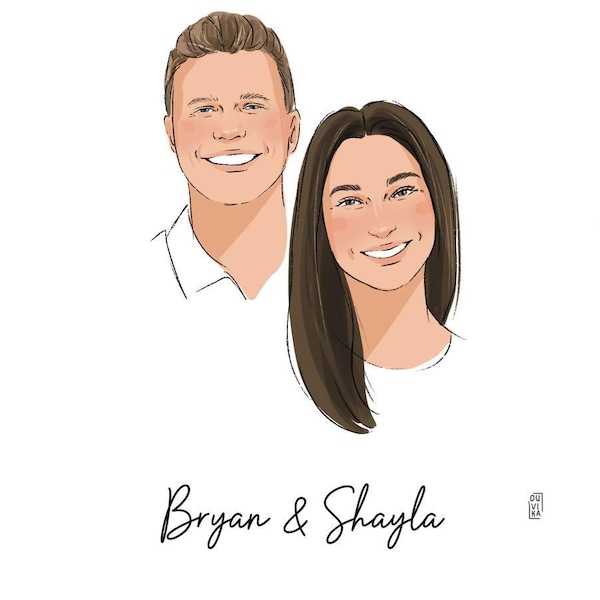 Custom Guest Place Card, Personalized Portrait Place Cards, Custom ...