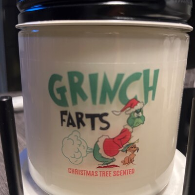 THE GRINCH CANDLE Grinch Farts Scented Soy Candles Stocking - Etsy