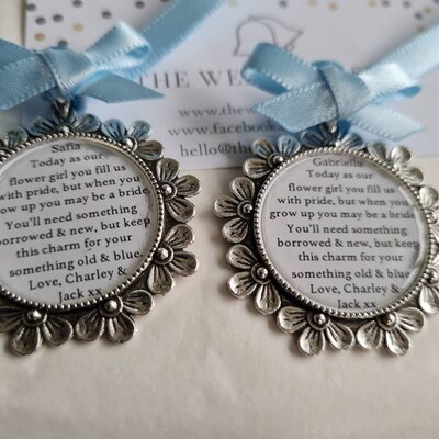 Flower Girl Bridesmaid Something Old Something Blue Keepsake Bouquet ...