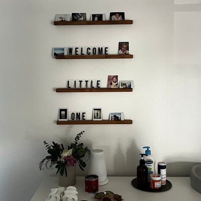 Wood Letter Ledges With Letter Pack Small Letter Board Wooden Quote ...