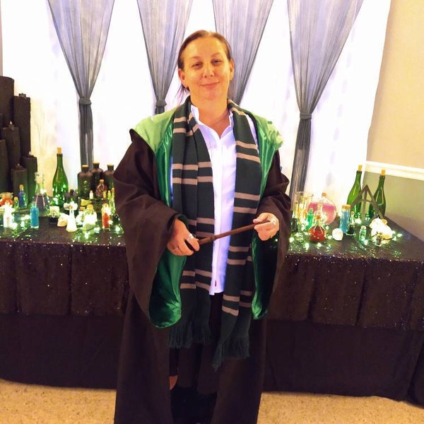 Black Wizard Robe With Sleeves, Hood, and Satin Liner | Medieval ...