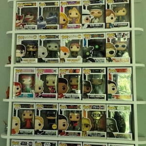 Funko Pop Display Shelf, Wall Display Unit, MDF, Pop Vinyl, Storage for ...