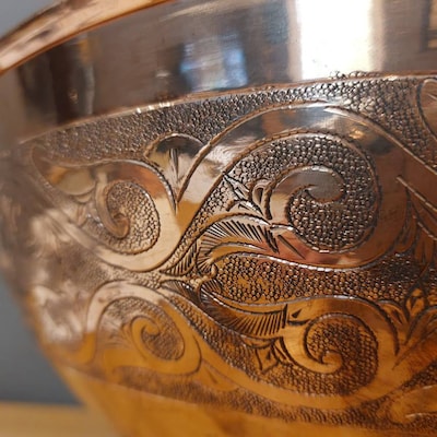 Oxidized Solid Copper Pendant Light, Dome Ceiling Light, Kitchen Island ...