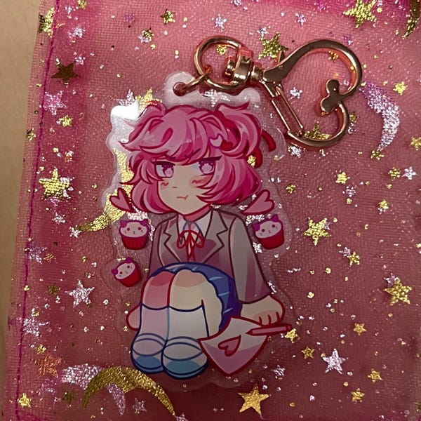DDLC Doki Doki Literature Club Keychains | Sayori | Natsuki | Yuri ...