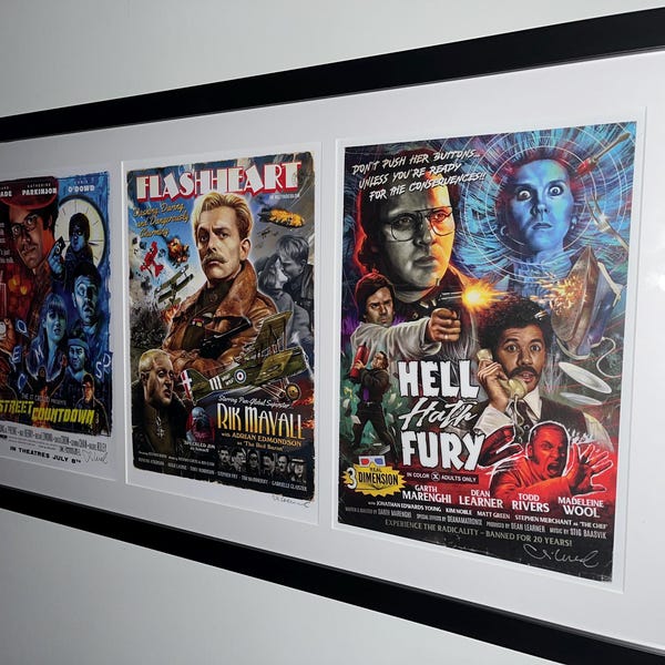 Red Dwarf 'ace Rimmer' Signed Limited Edition A3 Vintage Poster. Retro ...