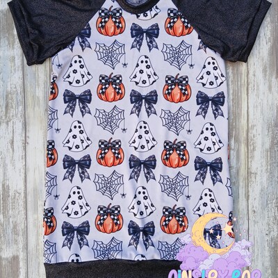 Cute Ghosts, Pumpkins, Flowers Halloween Seamless Patterns Instant ...