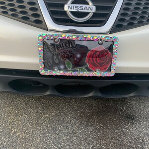 Personalized Photo Custom License Plate in Loving Memory Auto | Etsy