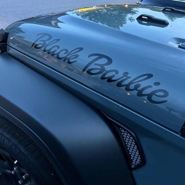 20" X 3.5" Pair of Custom Two Colors Hood Vinyl Decals High-quality ...