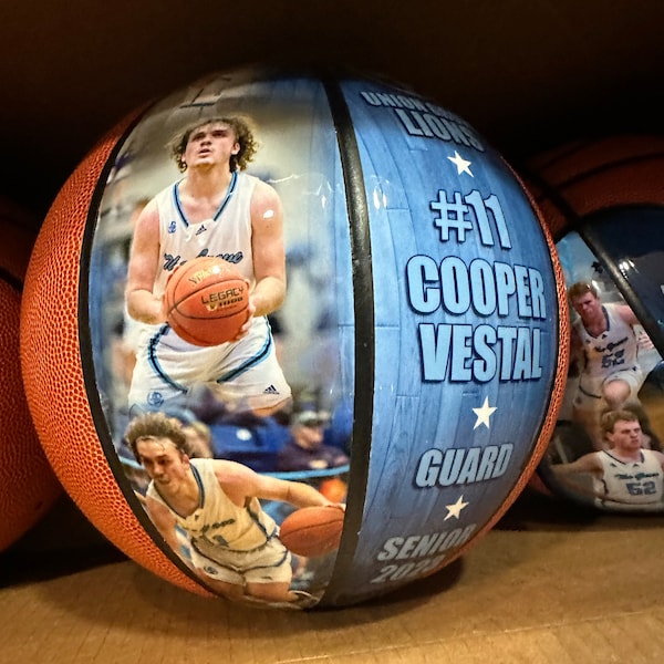Custom Made Basketball-senior Basketball Gift, Athletic Achievement ...