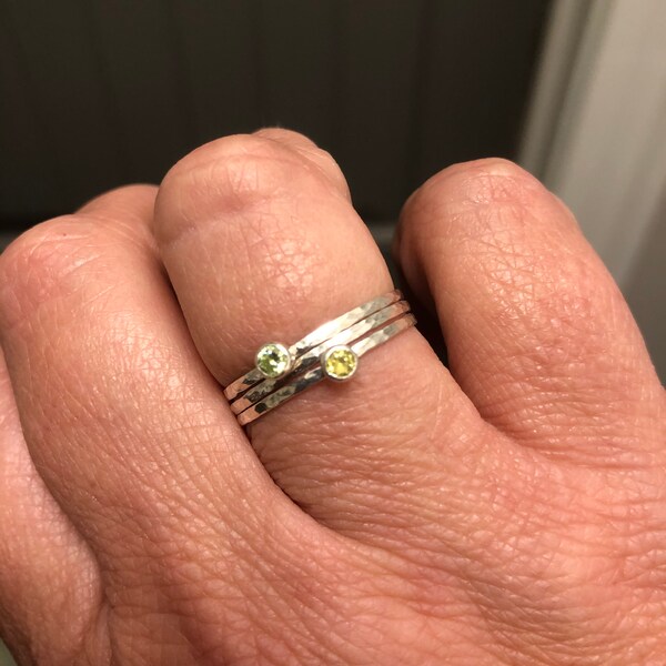 Dainty Stacking Mothers Ring, Mother's Ring, Silver Mothers Ring ...