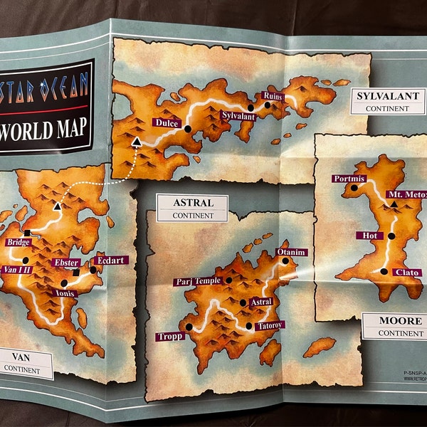 Clock Tower - Super Nintendo - Map (FOLDED) - Etsy