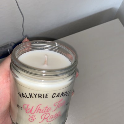 White Tea & Rose Candle - Etsy