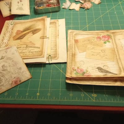 French Garden, Junk Journal Kit, 5x7, Journal Pages, Paris, Book ...