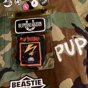 PUP Band DIY Punk Patch Canvas Patch - Etsy