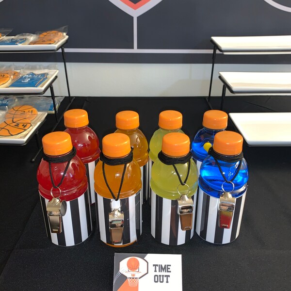 Basketball Food Labels - Basketball Birthday Party, Table Tent, Place ...