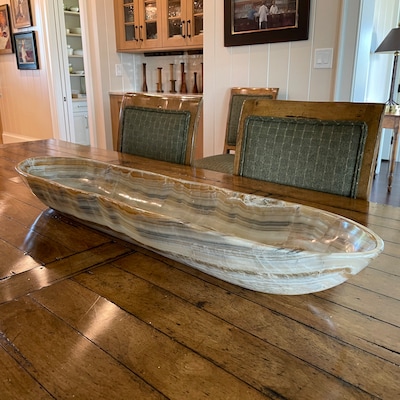 Beautiful Home Decor Natural Stone Canoes Onyx Handcrafted - Etsy