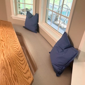 EXAMPLE Dining Room Bench Cushions L-shaped Seating Area Custom ...