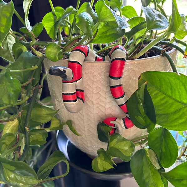 1 Snake Sculpture, or Bookcase Snake, or Planter Snake, or Table Top ...