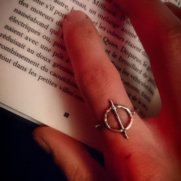 SALT Symbol - SALT Ring Sterling Silver Alchemy Occultism Occult ...