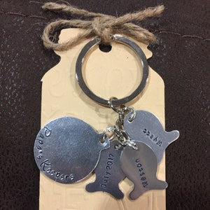 Papa's Keepers Fathers Day Key Chain Kids Daddy | Etsy