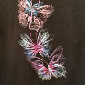 Rippled Butterflies Machine Embroidery Designs Instant Download 4x4 5x5 ...