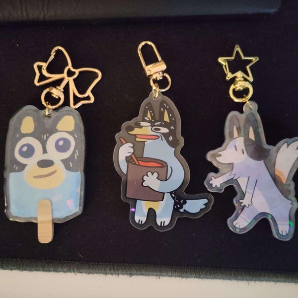 Blue-ish Keychains (nov. Drop) - Etsy