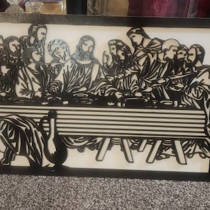 Last Supper Wall Art Decor Laser Cut Dxf Glowforge Svg Xtool CNC Router ...