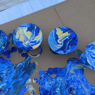 DIY Craft Kit for Adults Fluid Art Coaster Kit Hawaiian Sun - Etsy