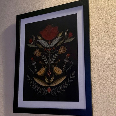 Floral Folk Art, Flowers, PA Dutch Art Instant Download - Etsy