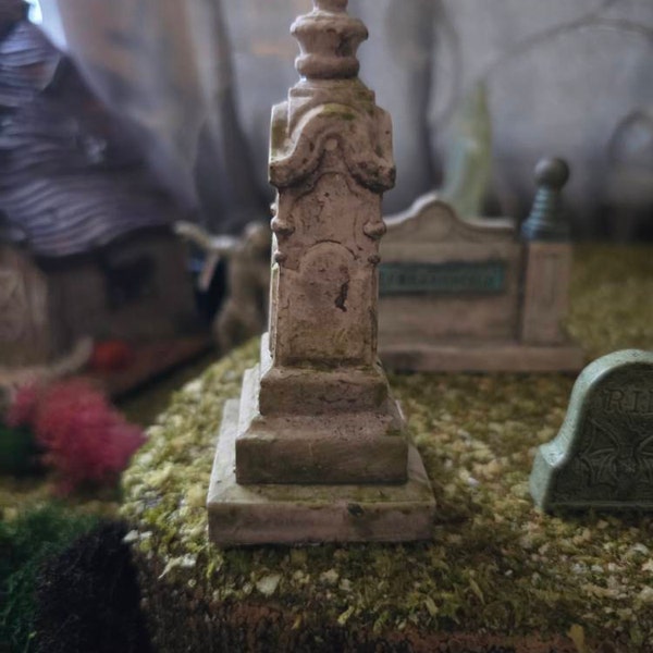 Miniature Distressed Tombstone Lying Girl Crypt - Etsy
