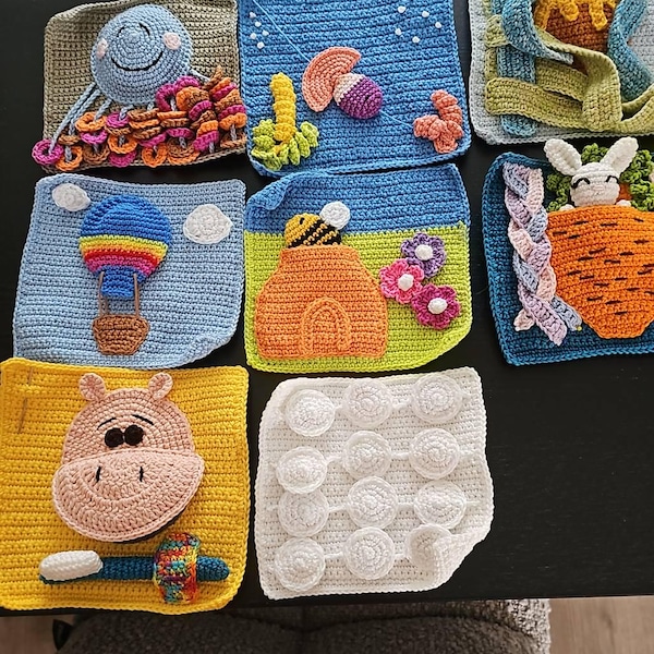Crochet Pattern - Animals Memory Game, Memory Card Play Set Crochet ...