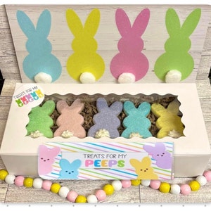 Treats for My PEEPS Treat Bag Topper 4, 4.5, 5 and 6.5, Easter PEEPS ...