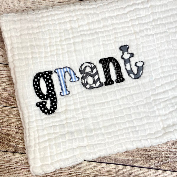 Zig Zag Chachie Applique Machine Embroidery Font Monogram Alphabet - 4 ...