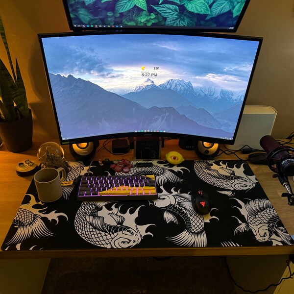 Uwu Owo Desk Mat, Kawaii Cute White Gaming Large Mouse Pad XXL - Etsy