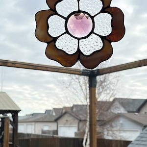 Wavy Flower Stained Glass Pattern Stained Glass Patterns Stained Glass ...