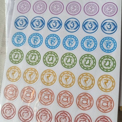 Chakra Stickers - Etsy