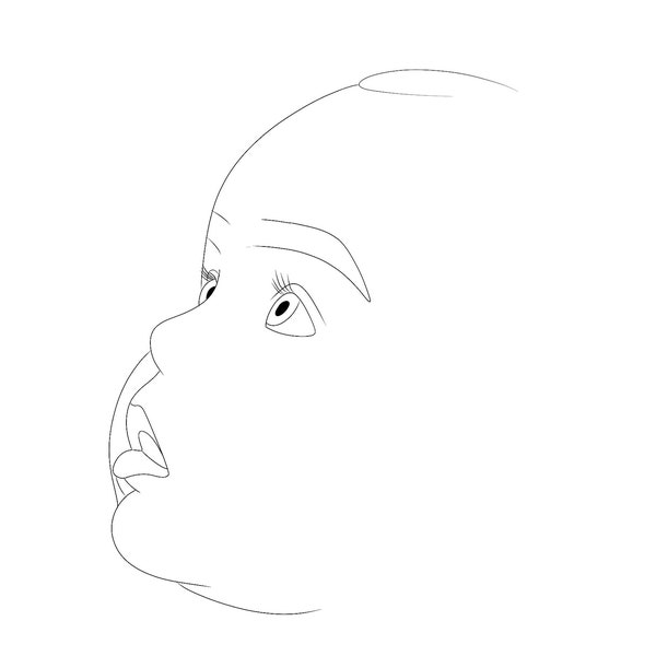 Side Profile Drawing | Custom Portrait Outline - Etsy UK