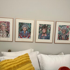 Dorothy Dorothy Zbornak Acrylic Painting Bea Arthur Art Print Golden ...