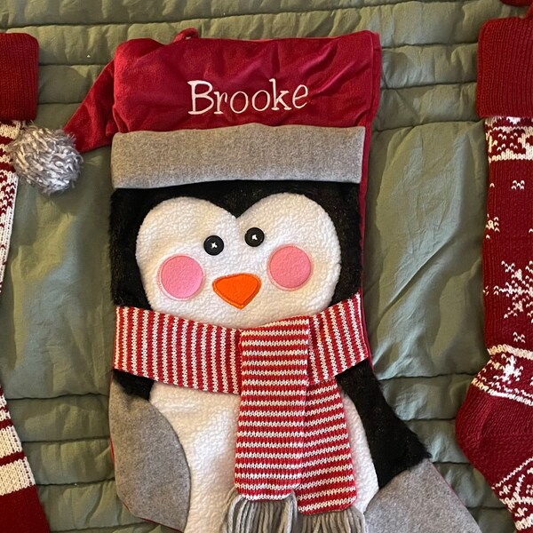 Personalized Furry Friends Christmas Stockings Holiday Décor Plush ...