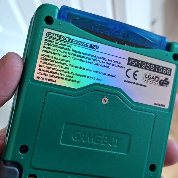 Gameboy Color Original Style Custom Rear Sticker / Label - Full ...