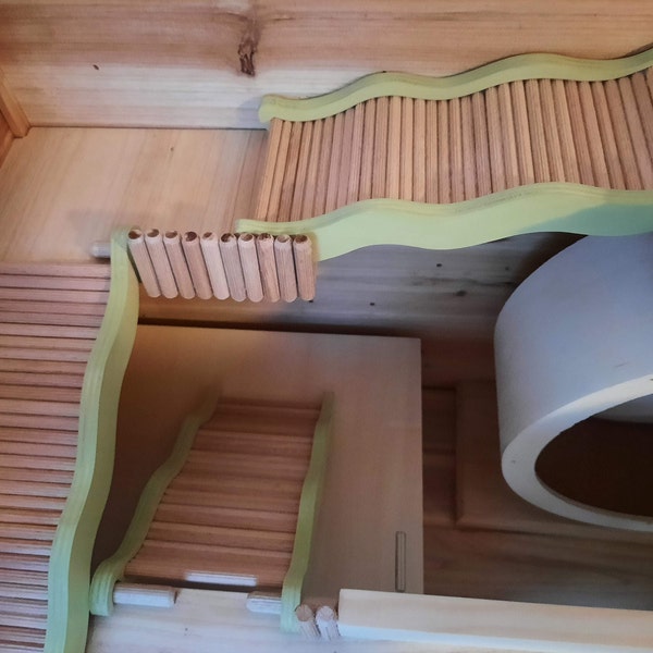 Hamster Stairs, Staircase, Ladder, Bridge, in Natural Wood (hamster ...