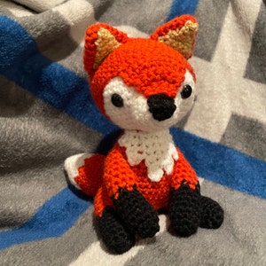CROCHET PATTERN Lucy the Fox Crochet Amigurumi Stuffed Sitting | Etsy
