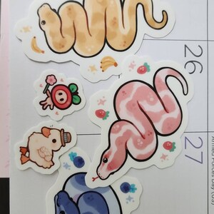 Mini Strawberry Bunny and Flower Bunny Sticker Set of 2 / Cute - Etsy