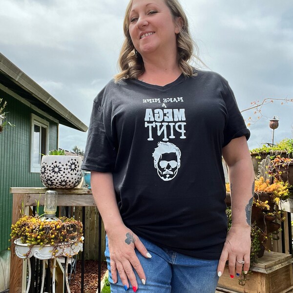 Make Mine A Mega Pint Shirt, Mega Pint Johnny Depp T-shirt, Support ...